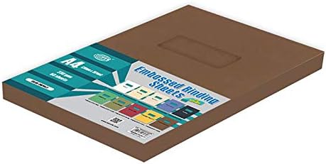 FIS® Embossed Binding Sheets with Window, Size A4(210x297mm), 230gsm ...