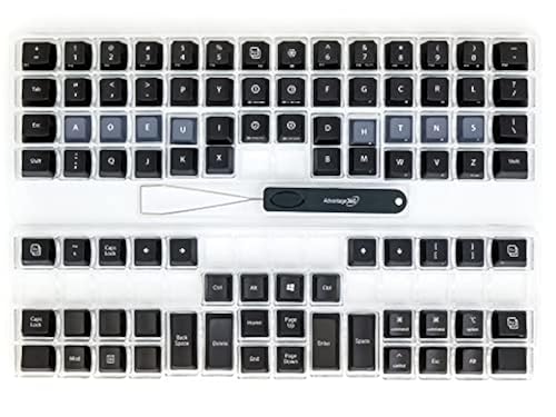 Advantage360 Dvorak Keycap Set - PBT Plastic | Dye-Sublimated Legends ...