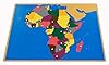 Montessori Africa Puzzle Map (Without Control maps) in Bahrain | Whizz Maps