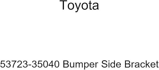 Amazon.com: Toyota 53723-35040 Bumper Side Bracket: Automotive