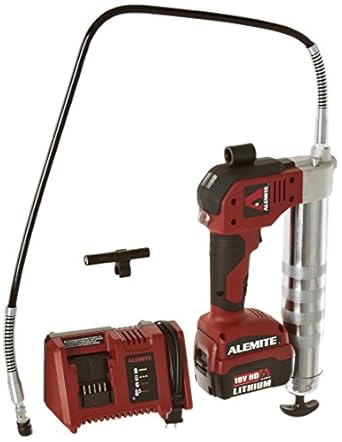 Amazon.com: Alemite 595-A 18V Lithium-Ion Powered Grease Gun, 8,000 psi ...