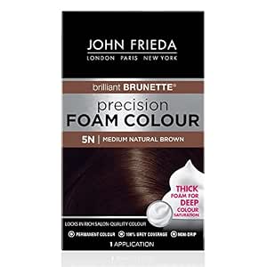 Amazon.com: John Frieda Precision Foam Color, Medium Natural Brown 5N ...