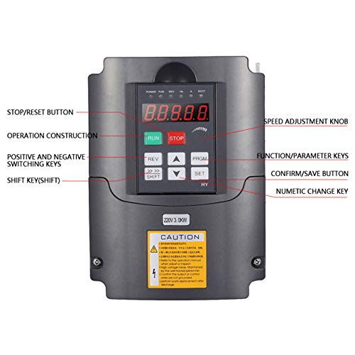 220V 3KW VFD，220V 3KW Single-phase Inverter Output 3-Phase Frequency Converter on Galleon ...