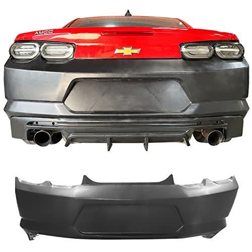 IKON MOTORSPORTS, Rear Bumper Cover Compatible With 2019-2023 Chevy ...