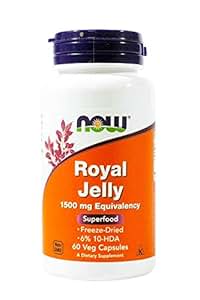 Amazon.com: Now Foods, Royal Jelly 1500mg, 60 Capsules: Health ...