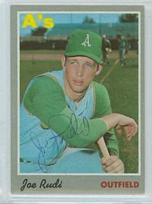 Joe Rudi Athletics Autograph, Athletics Joe Rudi Autograph, Joe Rudi ...