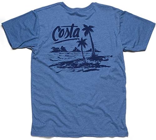 Costa Del Mar Men's Beachside Short Sleeve T-Shirt-Royal Heather-Small ...
