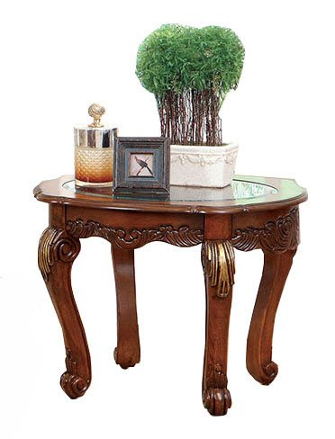 Amazon.com: Glinda Antique Oak End Table: Kitchen & Dining
