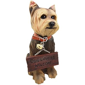 Amazon.com: Sandicast Small Size Yorkshire Terrier Sculpture ...