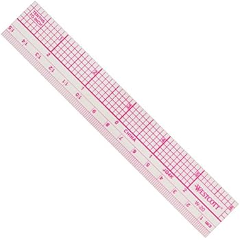 Amazon.com : Westcott 10ths Graph Ruler, Inches/Metric, 6-Inches (W-20 ...