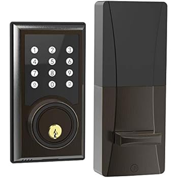 FTVOGUE Code Security Lock Touch Digital Keypad Electronic Deadbolt ...
