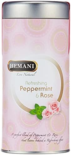 Hemani Refreshing Peppermint And Rose Tea, 100% Sweet And Relaxing ...