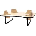 Amazon.com: Toddler Tables 4-Seat Low Height Space Saver Feeding Table ...