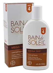 Amazon.com : Bain de Soleil Mega Tan Sunscreen Lotion With Self Tanner ...