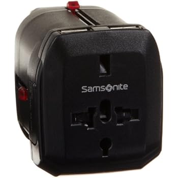 Amazon.com: Samsonite Luggage Universal Power Adapter, Black, One Size