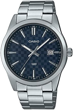 سعر Casio Men Watch Analog Date Display Blue Dial Stainless Steel Band ...