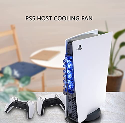 PS5 Cooling Fans, Playstation 5 Cooling Fan Compatible with PS5 Discs ...
