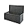 BLACK PLASTIC GARDEN STORAGE BOX LID PATIO SHED UTILITY CUSHION CHEST ...