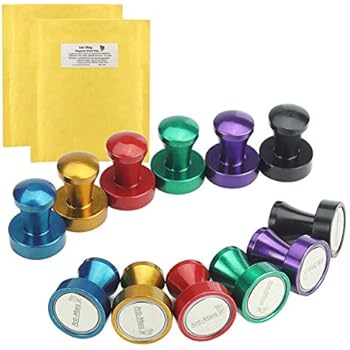 Amazon.com : Map Magnets - 24 Classic Bright Red Magnetic Push Pins ...