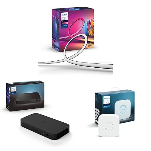 Philips Hue 55" Gradient TV Lightstrip Entertainment Bundle (HDMI Sync ...
