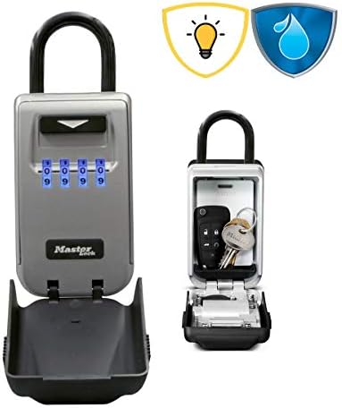 Master Lock Light Up Dials Key Safe [Weatherproof - Outdoor] [With ...