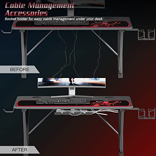 EUREKA ERGONOMIC Gaming Desk 31 Inch,Small Gaming Table for Kids, X ...
