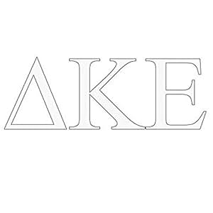 Amazon.com: Delta Kappa Epsilon DKE Greek Letter Window Sticker Decal ...