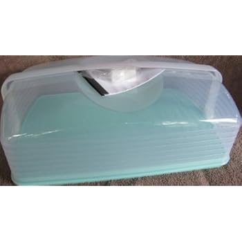 Amazon.com: Vintage Tupperware Rectangular Cake Taker W/ Handle ...