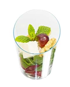 Amazon.com: Open Cut Slanted Round Dessert Cups - 3 ounce - 40 Count ...