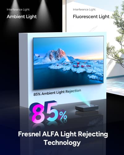 WEMAX ALR Ultra Short Throw Projector Screen | 100-inch 16:9 Fixed ...