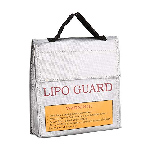Acquaponica Silver KNOSSOS Fire Retardant LiPo Battery Bag LiPo Safe ...