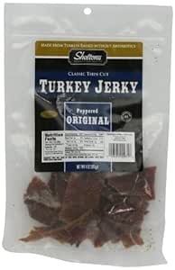 Amazon.com: Shelton's Turkey Jerky, Peppered Original, 4-Ounce Bags ...