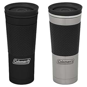 Amazon.com: Coleman Stainless Steel Travel Mug, 14.5-Ounce, Two ...