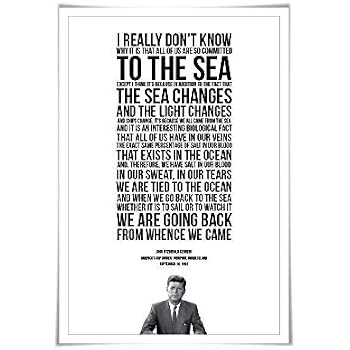 Amazon.com: John F Kennedy JFK Photo Picture Poster Framed Quote The ...