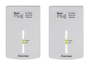 Amazon.com: Actiontec MegaPlug 85 Mbps Ethernet Adapter Twin-Pack ...