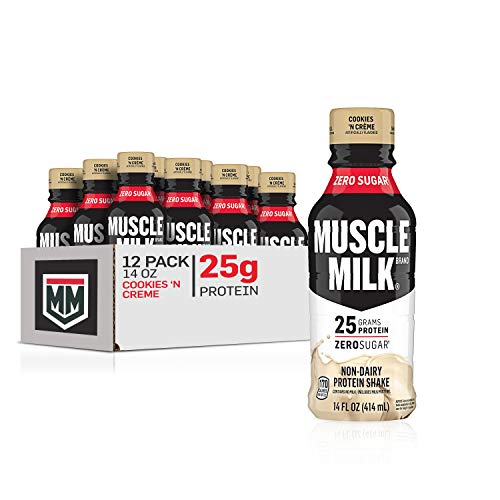 Muscle Milk Genuine Protein Shake, Cookies 'N Crème, 25g Protein, 14 Fl ...