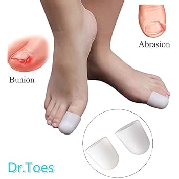 Amazon.com: Dr.Toes Gel Toe Protector Toe Cap Toe Tube-6 Pieces-Protect ...