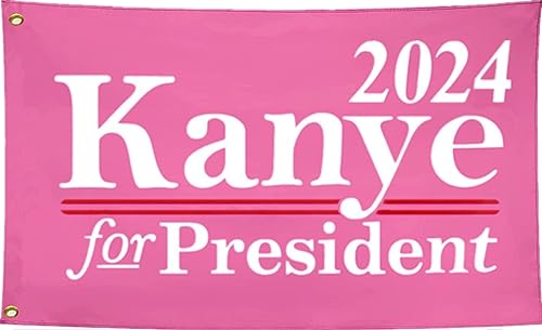 BUELOIGS Kanye 2024 for President Flags 3x5FT,Meme Flag with 2 Brass ...