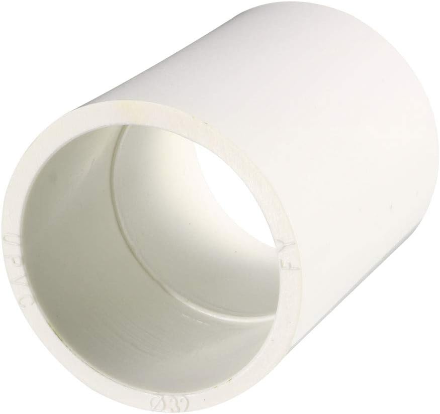 sourcing map 32mm Straight PVC Pipe Fitting Coupling Adapter Connector ...