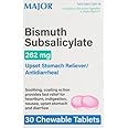 Amazon.com: MAJOR Bismuth Subsalicylate 262 mg Upset Stomach Reliever ...