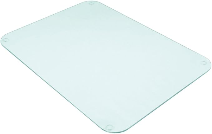 Premium Glass Chopping Board - Clear Frosted Glass Large Kitchen ...