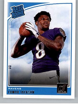 Amazon.com: 2018 Donruss Football #317 Lamar Jackson RC Rookie Card ...