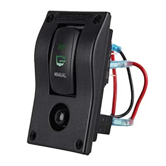 Amazon.com: Bilge Pump Rocker Switch Panel - JOYHO 12/24V Waterproof ...
