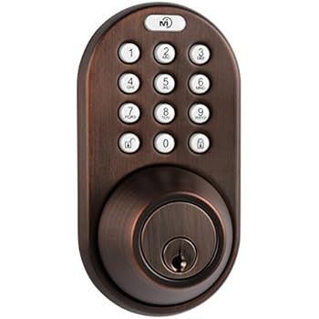 Tru-Bolt Electronic Keyless Deadbolt Lock with Keypad and Remote ...