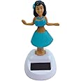 Amazon.com: Solar Powered Dancing Hula Girl Dashboard Decorations ...