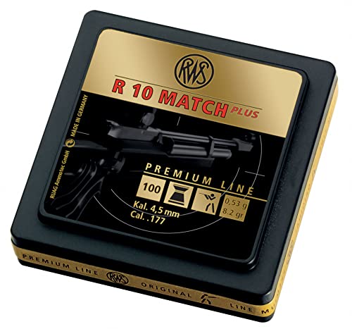 RWS R10 Match Plus Premium Line .177 Caliber Pellet Gun Pellets, 100 ...