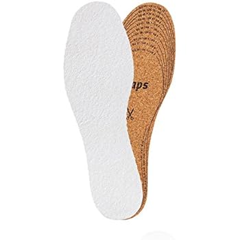 Amazon.com: Natural Cork Insoles with Terry Cloth, Ultra Light Shoe ...
