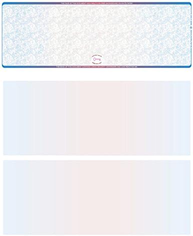 Blank High Security Top Computer Checks, 250 Blue/Red Checks | Pricepulse