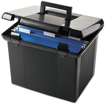 Amazon.com : Portable File Storage Box, Letter, Plastic, 13 1/2 x 10 1/ ...