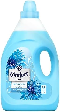 Comfort Fabric Softener, Spring Dew, for fresh & soft clothes, 4L price ...